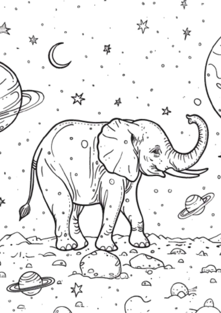 11+ FREE Elephant Coloring Page Printables - MOMtivational