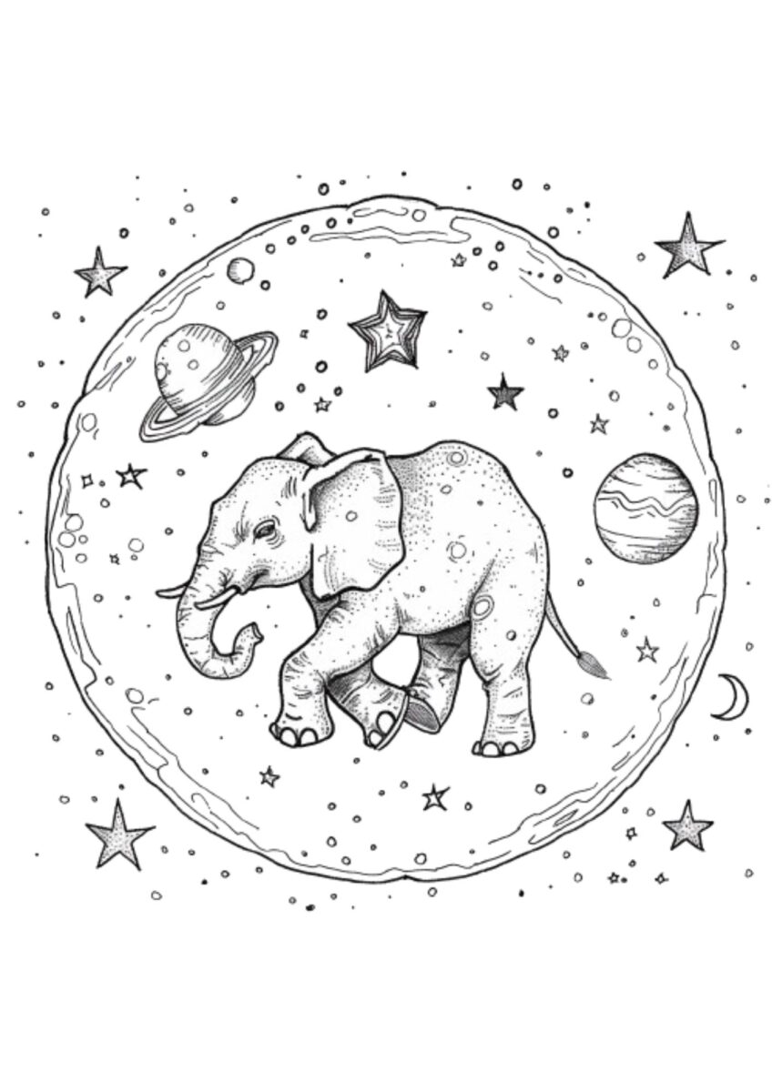 11+ FREE Elephant Coloring Page Printables - MOMtivational