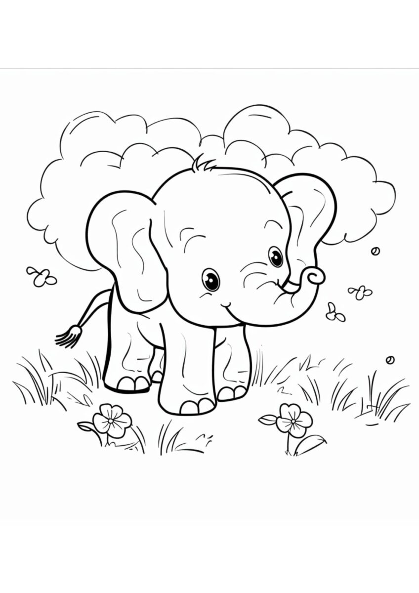 11+ FREE Elephant Coloring Page Printables - MOMtivational