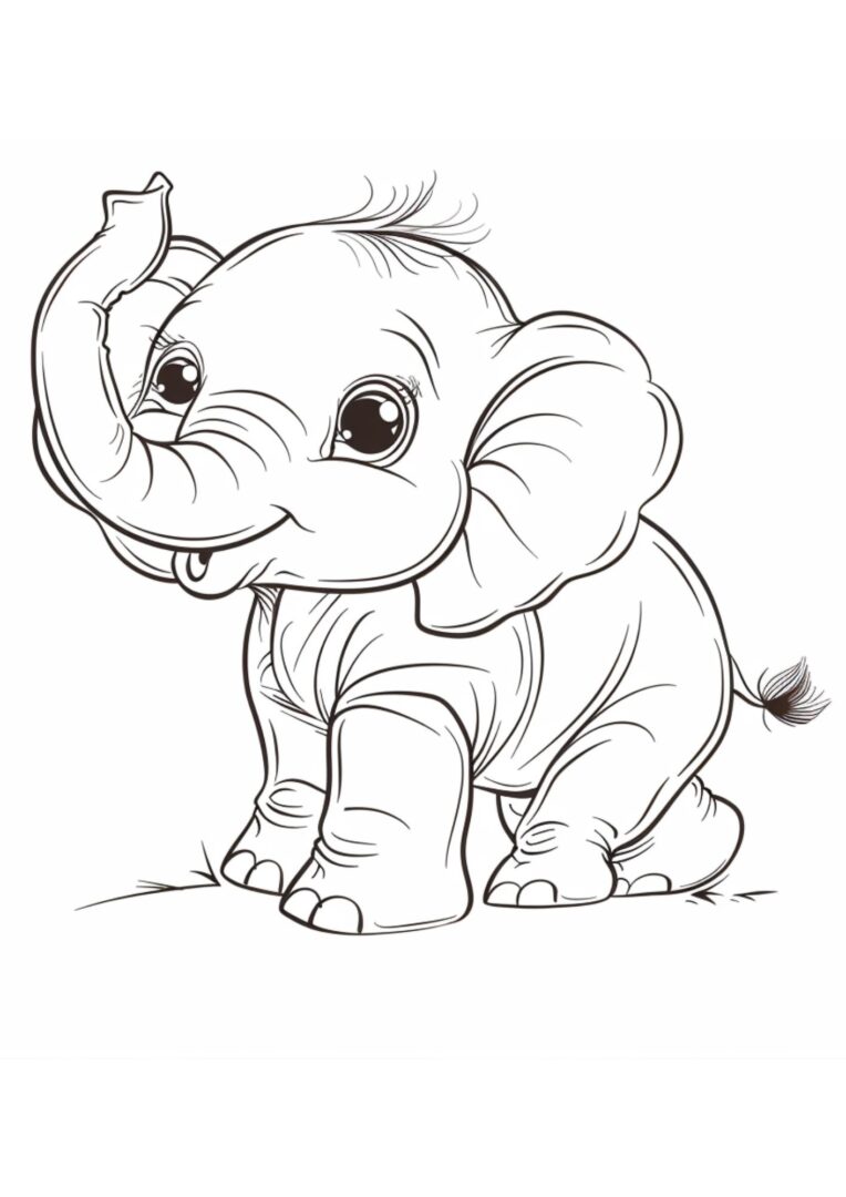 11+ FREE Elephant Coloring Page Printables - MOMtivational
