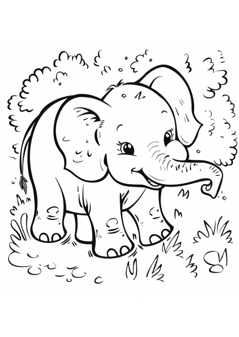 11+ FREE Elephant Coloring Page Printables - MOMtivational