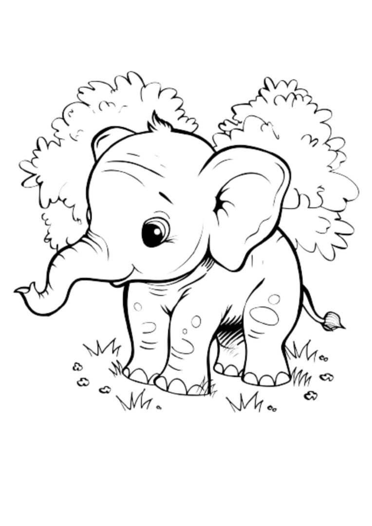 11+ FREE Elephant Coloring Page Printables - MOMtivational