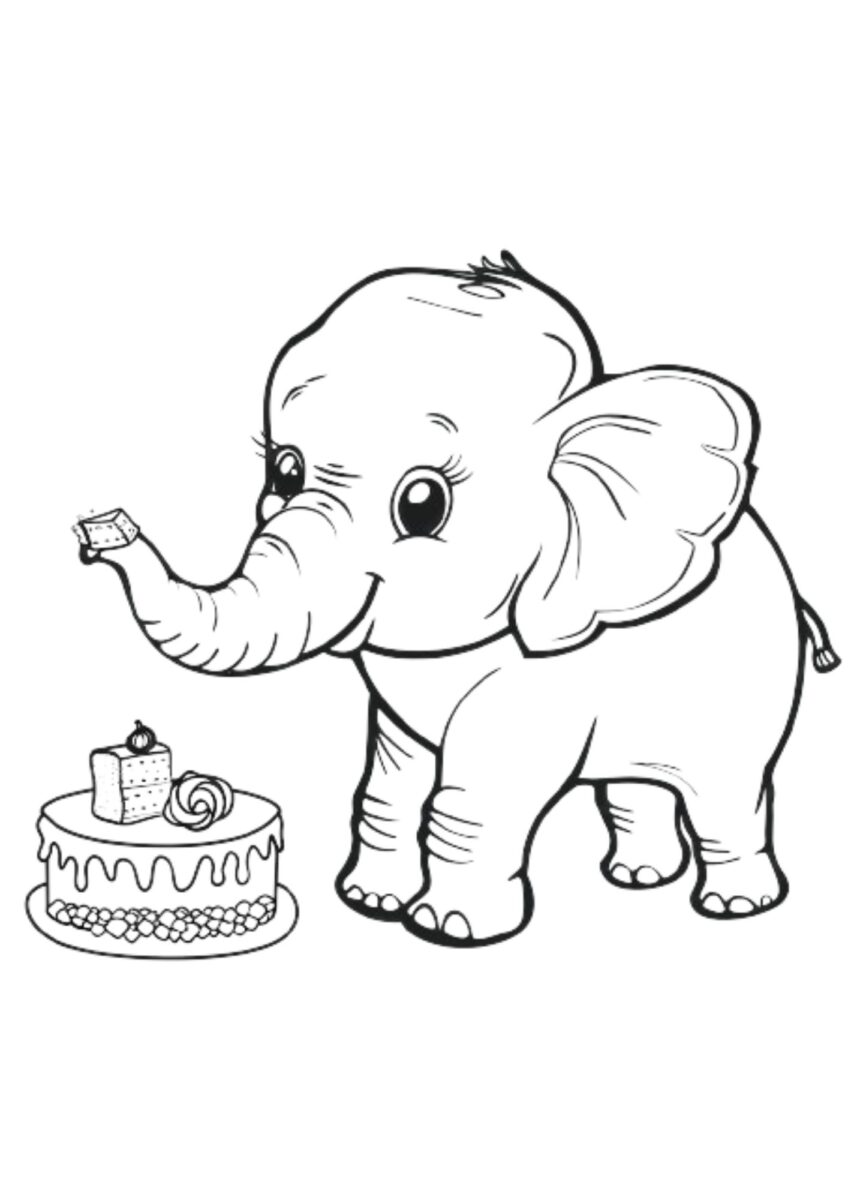 11+ FREE Elephant Coloring Page Printables - MOMtivational