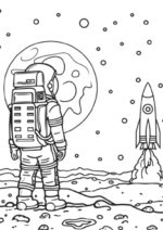 5 FREE Rocket Ship Coloring Page Printables - MOMtivational