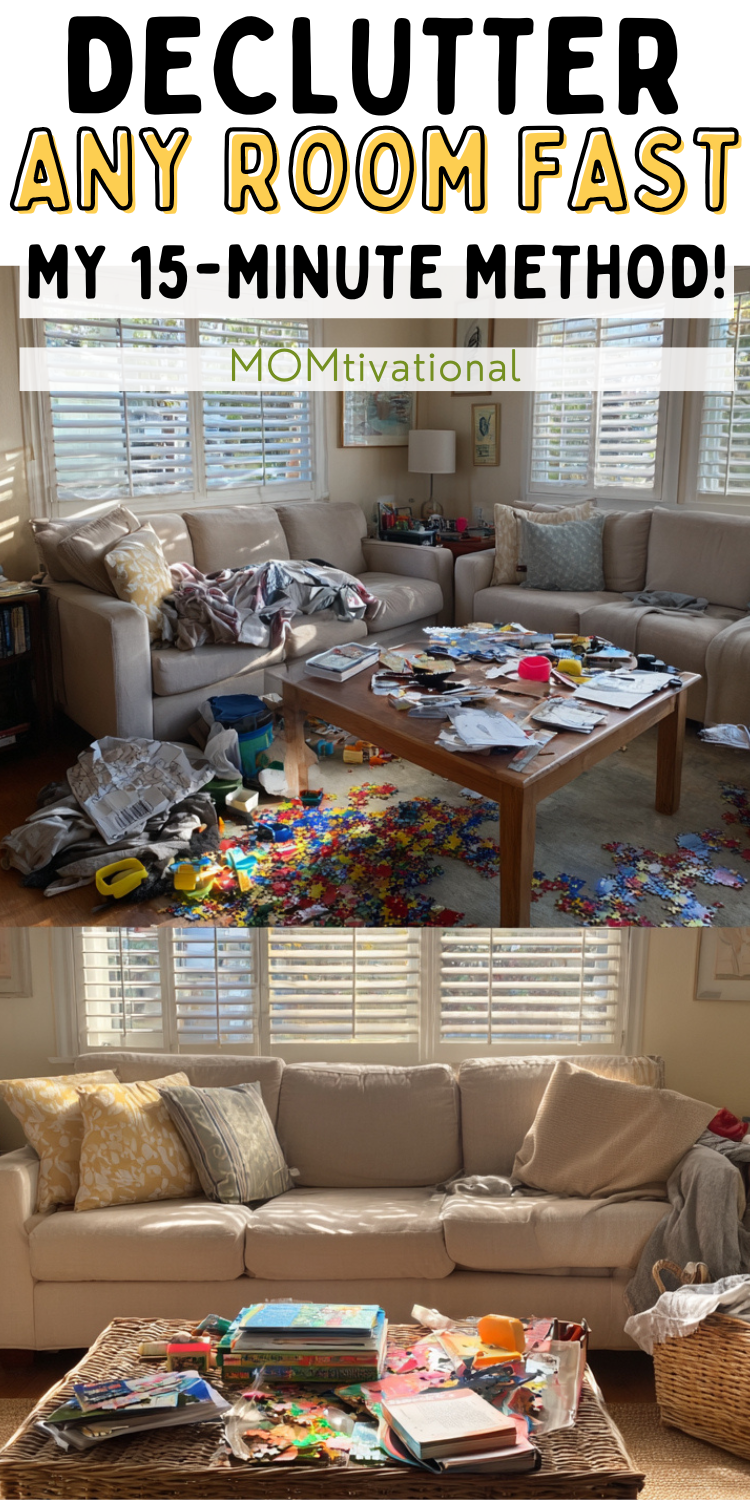 How To Declutter Any Room In 15 Minutes (Yes, Really) - MOMtivational